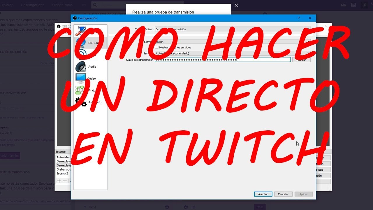 Como hacer un directo en Twitch - YouTube