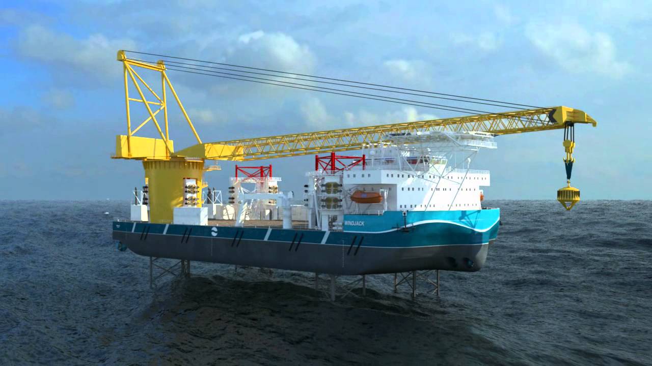 Global Maritime Hexabase Jacket Installation - YouTube