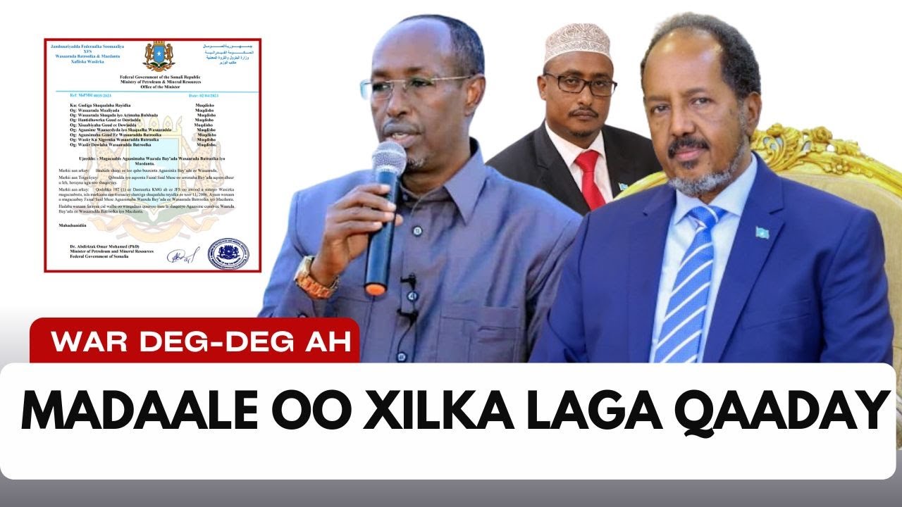 DEGDEG Xilka qaadista Madaale & Muungaab oo la magacaabayo,Xasan Shiikh ...