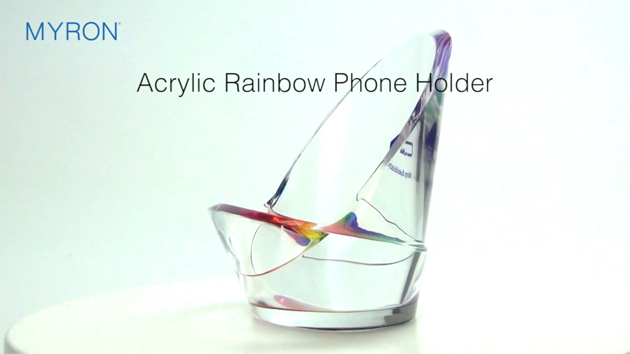 Acrylic Rainbow Phone Holder - YouTube