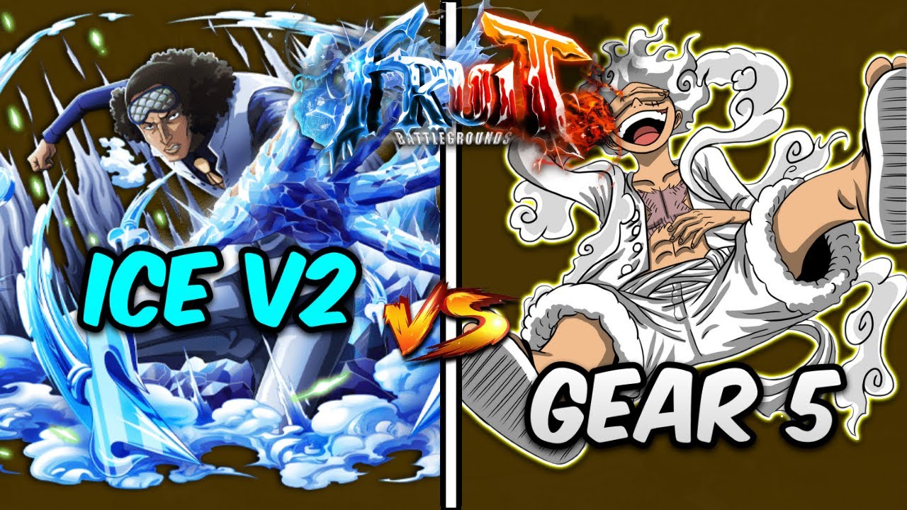 ICE V2 vs GEAR 5 NIKA - Fruit Battlegrounds ROBLOX - YouTube