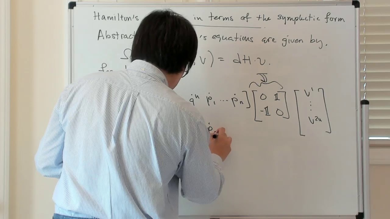 Hamilton's equations in terms of the symplectic form - YouTube