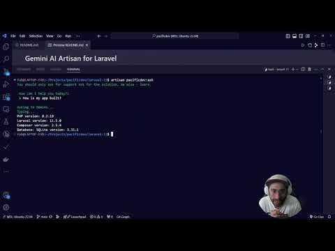 Gemini AI for laravel artisan - preview - YouTube