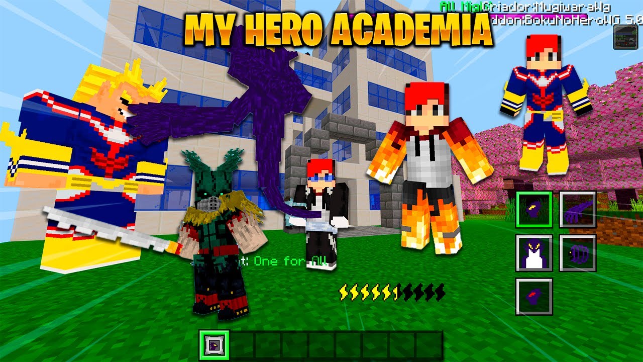 El MEJOR MOD DE MY HERO ACADEMIA PARA MINECRAFT PE 1.19 | Addon - YouTube