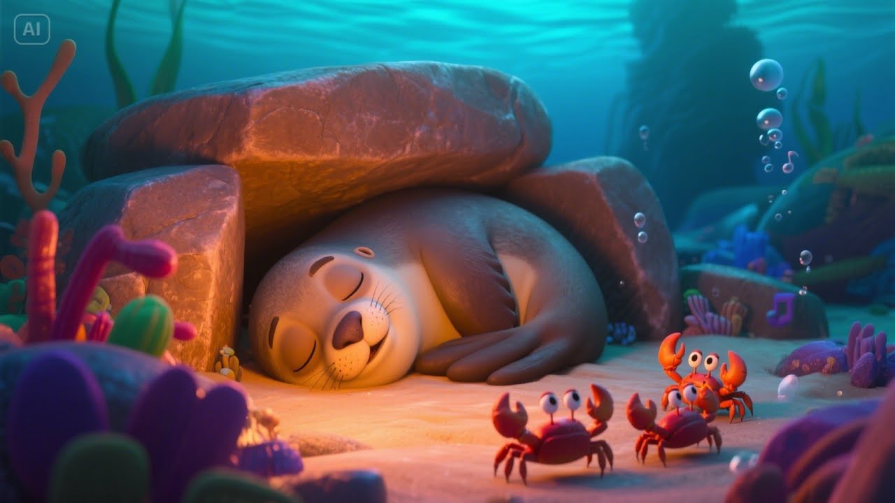 🌙 The Sleepy Seal’s Moonlit Lullaby Song | ABC Fun for Kids | MomoMello ...