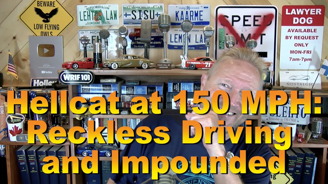 Hellcat at 150 MPH: Reckless Driving, Impounded - YouTube