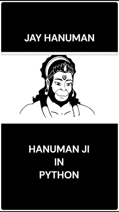 Hanuman Ji in Python | JAY HANUMAN | #python #coding - YouTube