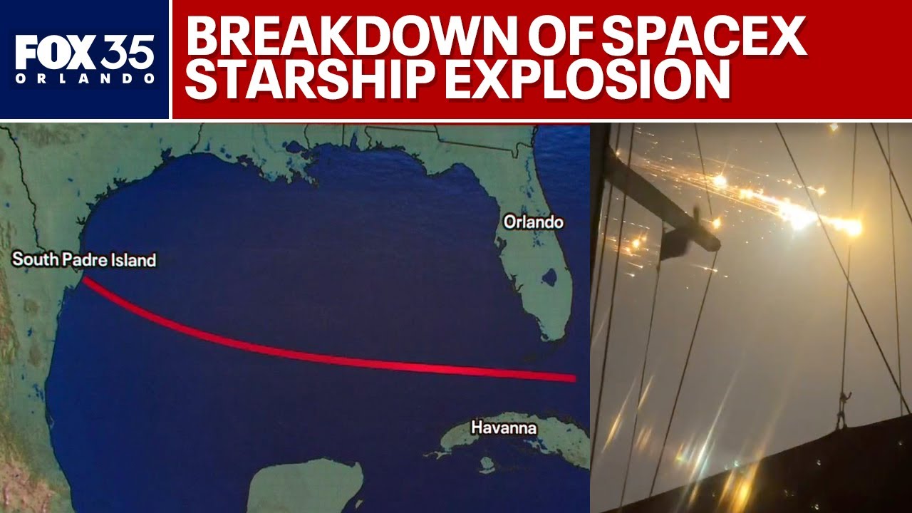 Live: SpaceX Starship test ends in explosion off Florida's coast - YouTube