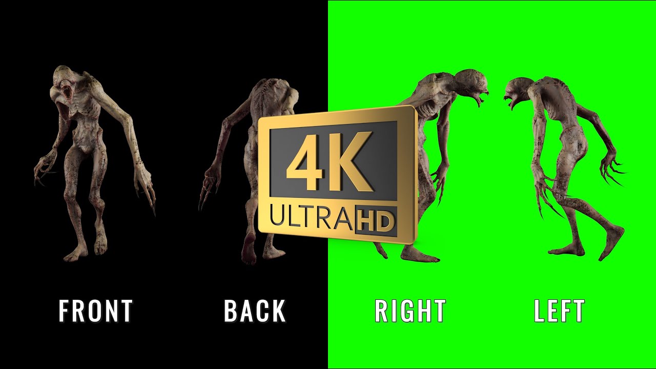 Unleash the Darkness: Best Free 4K Green Screen Hi-Res Demon V2 Walking ...