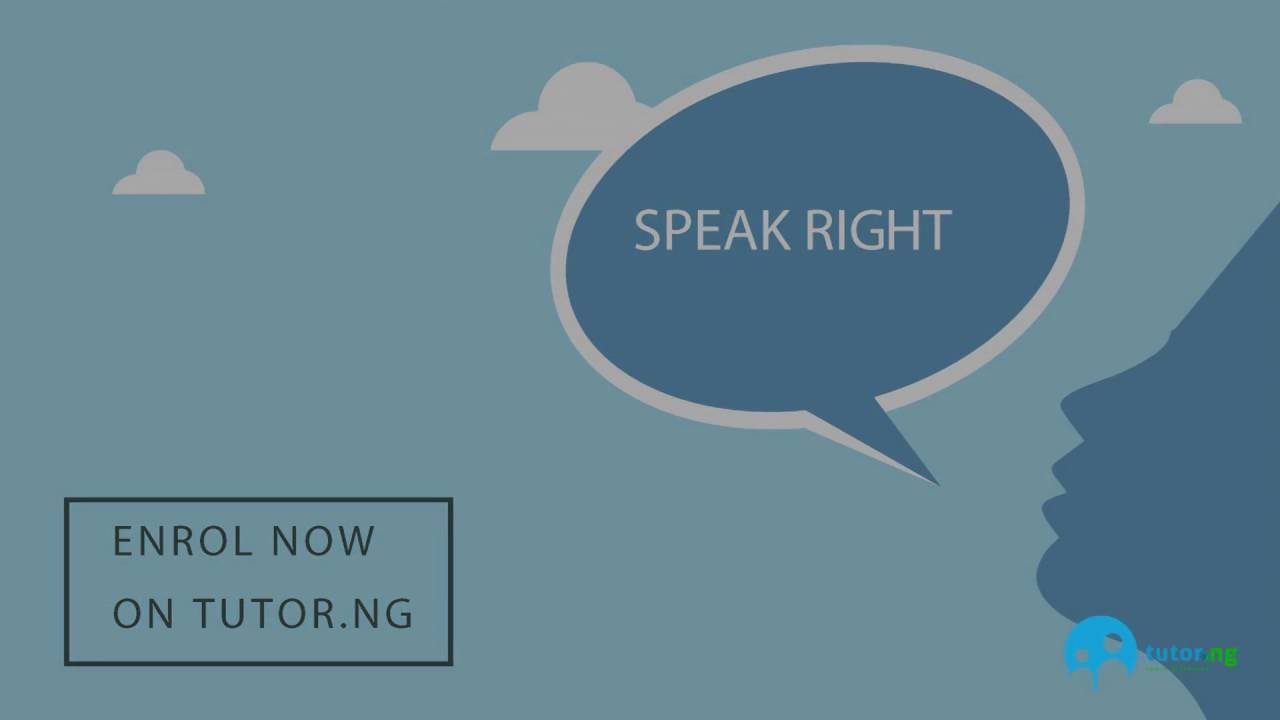 Speak Right Diction Course - Introduction - YouTube