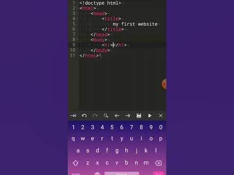 How to create your first website using Html and CSS | Cyber Monish #shorts - YouTube