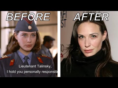 POLICE ACADEMY 7 MISSION TO MOSCOW 1994 CAST; THEN AND NOW ; Claire Forlani Instagram  therealclaire