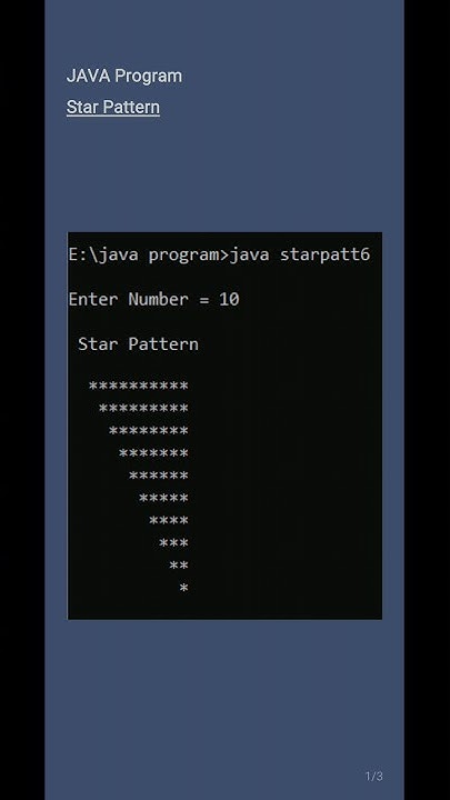 ⭐ Star Pattern In Java Using Scanner | Part 6 #shorts #javapattern #codingshortvideo #javashorts ...