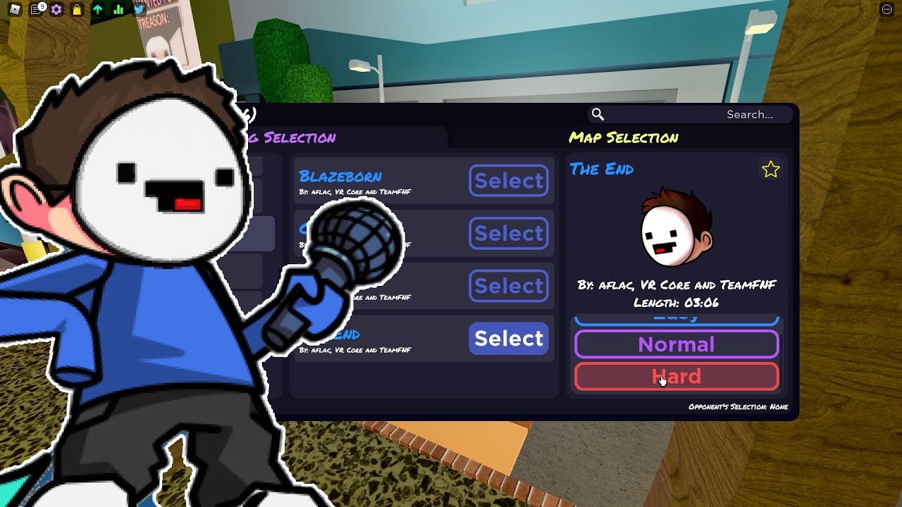 FNF VS AFLAC Mod "The End" FUNKY FRIDAY ROBLOX HandCam - YouTube