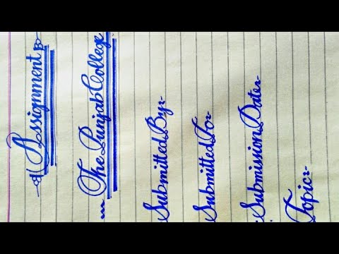 Assignment Presentation in a simple and easy way - YouTube