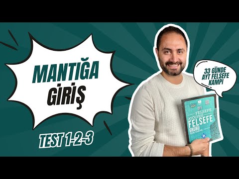Mantığa Giriş -1 | 33 Günde AYT Felsefe Grubu Soru Çözüm Kampı 24.Gün | AYT 2025 |