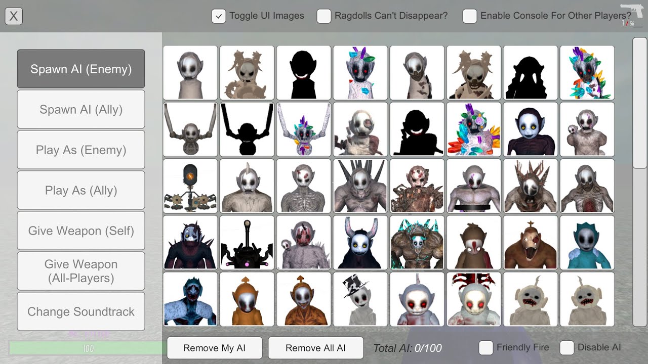Slendytubbies: Growing Tension: All Monsters + Attacks (V2.4) - YouTube