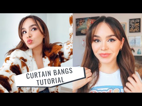 How to Cut Curtain Bangs!