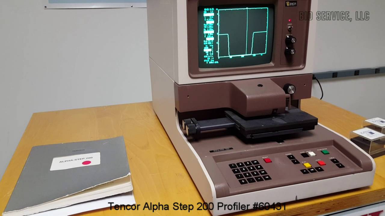 Tencor Alpha Step 200 #60431 - YouTube