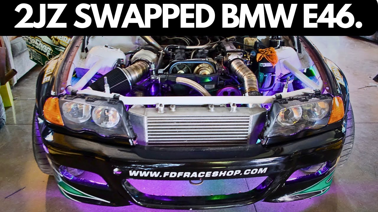 2JZ SWAPPED E46 BMW DRIFT CAR BUILD BREAK DOWN.(PLUS WE INSTALLED UNDER ...