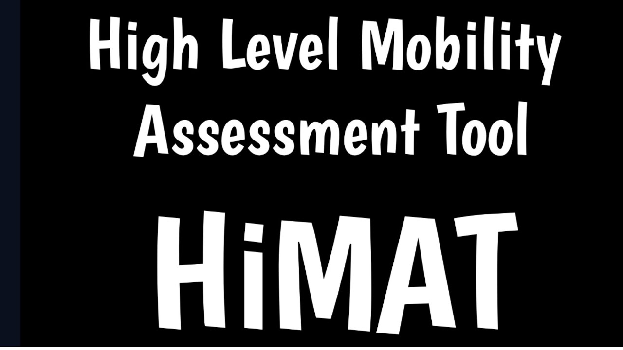 High Level Mobility Assessment Tool | HiMAT | - YouTube