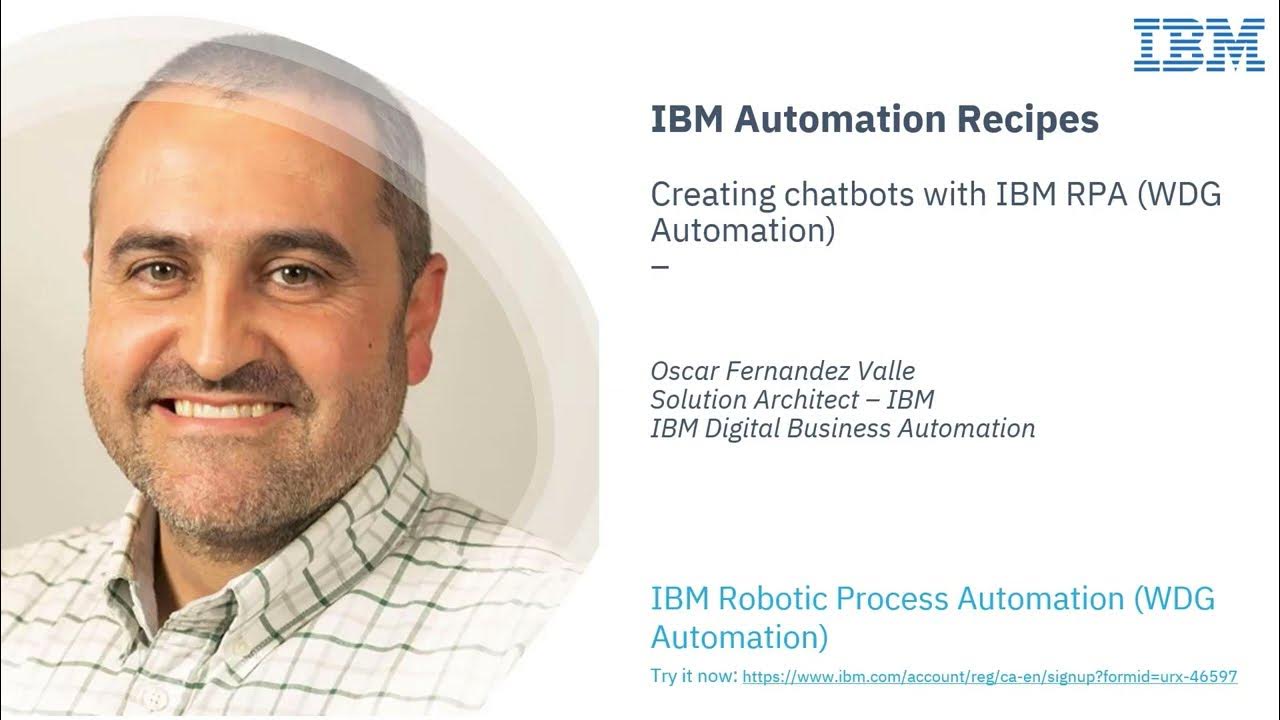 Spanish: IBM RPA Recipes - Creating Chatbots - YouTube