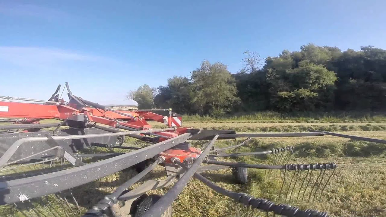 Raking Silage - YouTube