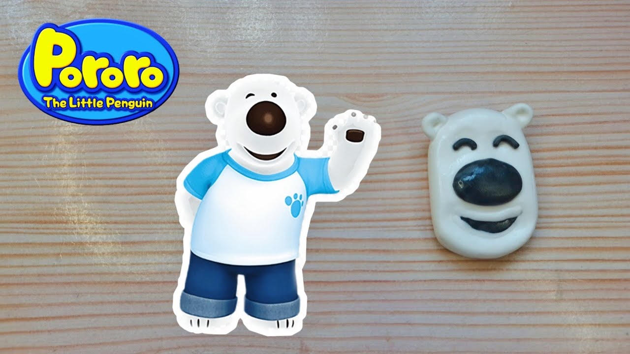 Making Pororo friend Poby clay cracking ポロロの友達をポビークレイクラッキング - YouTube