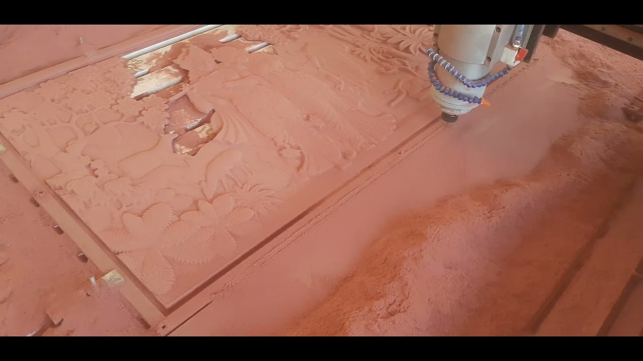 3D MDF CNC Carving - YouTube