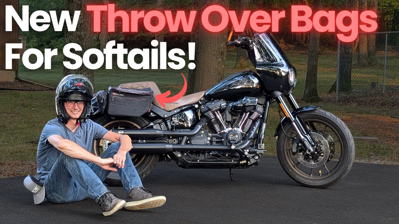 Transform Your Ride: Throw-Over Patriot Bags on Softail Low Rider S ...