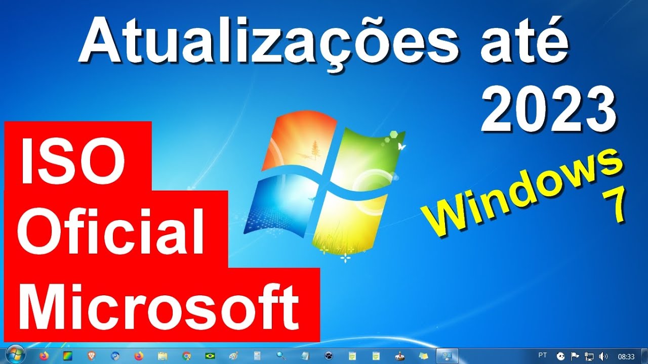 Windows 7 com atualizações Oficiais da Microsoft até 2023. Somente para ...