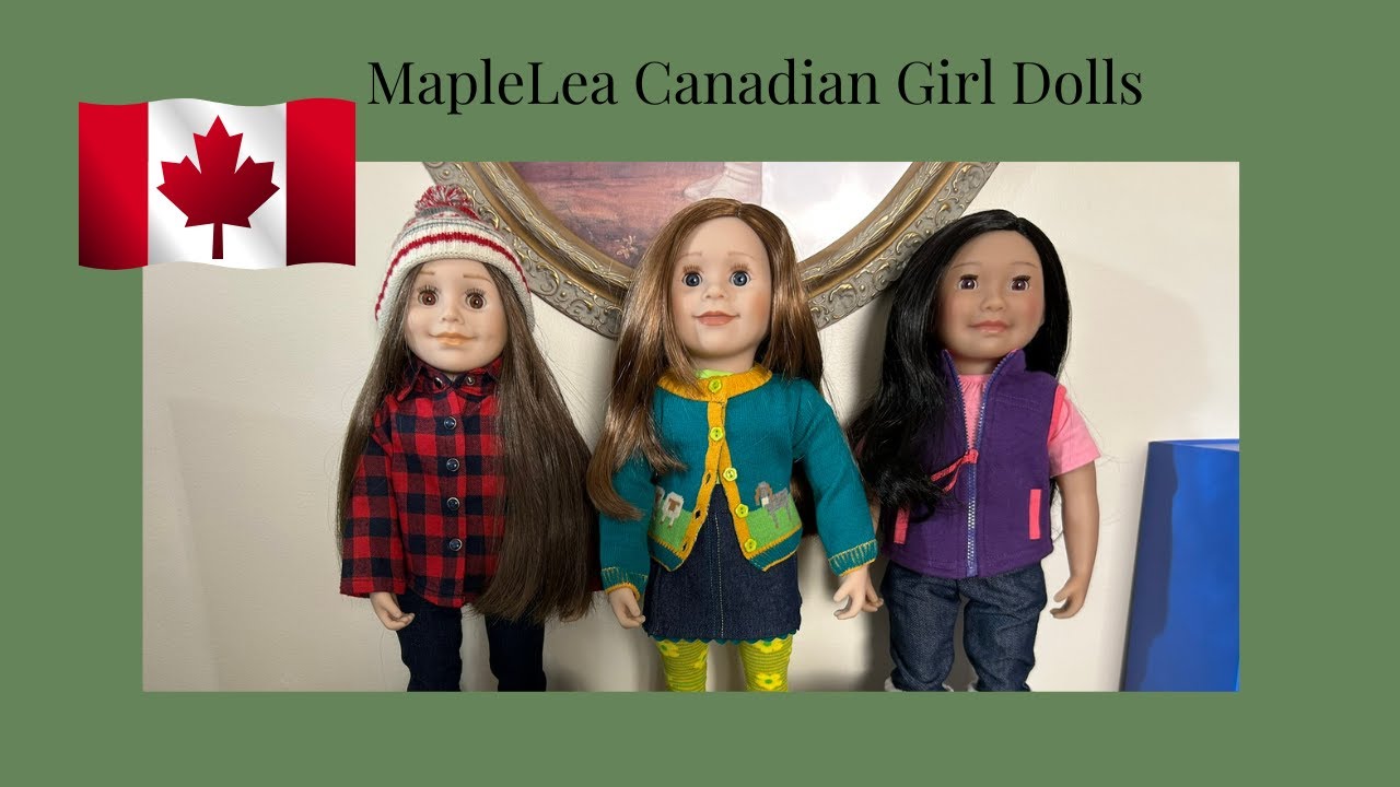 MapleLea Canadian Girl dolls with their pets, Kam, Loops and The ...