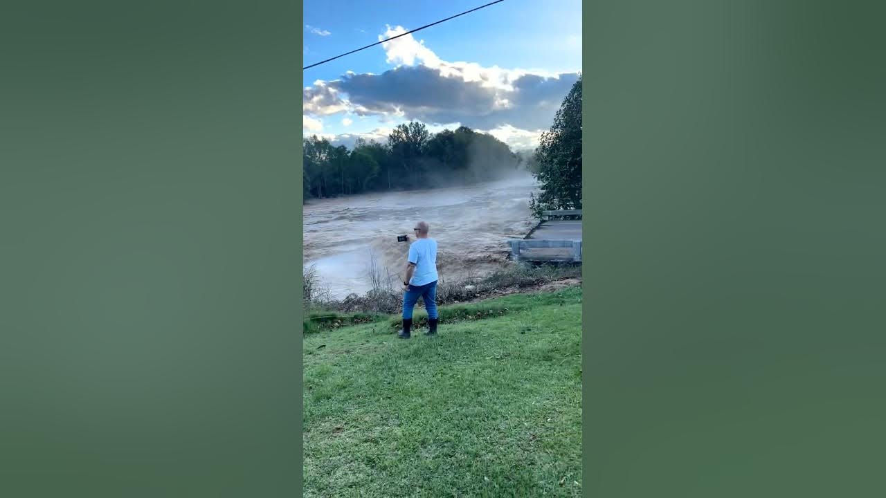 Bridge Collapses in East Tennessee Due to Powerful Helene Floods - YouTube