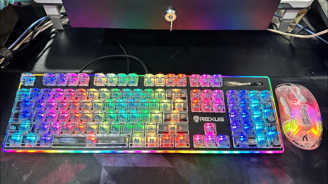 Ganti keycaps keyboard langka rexus legionare mx10 jadi transparan ...