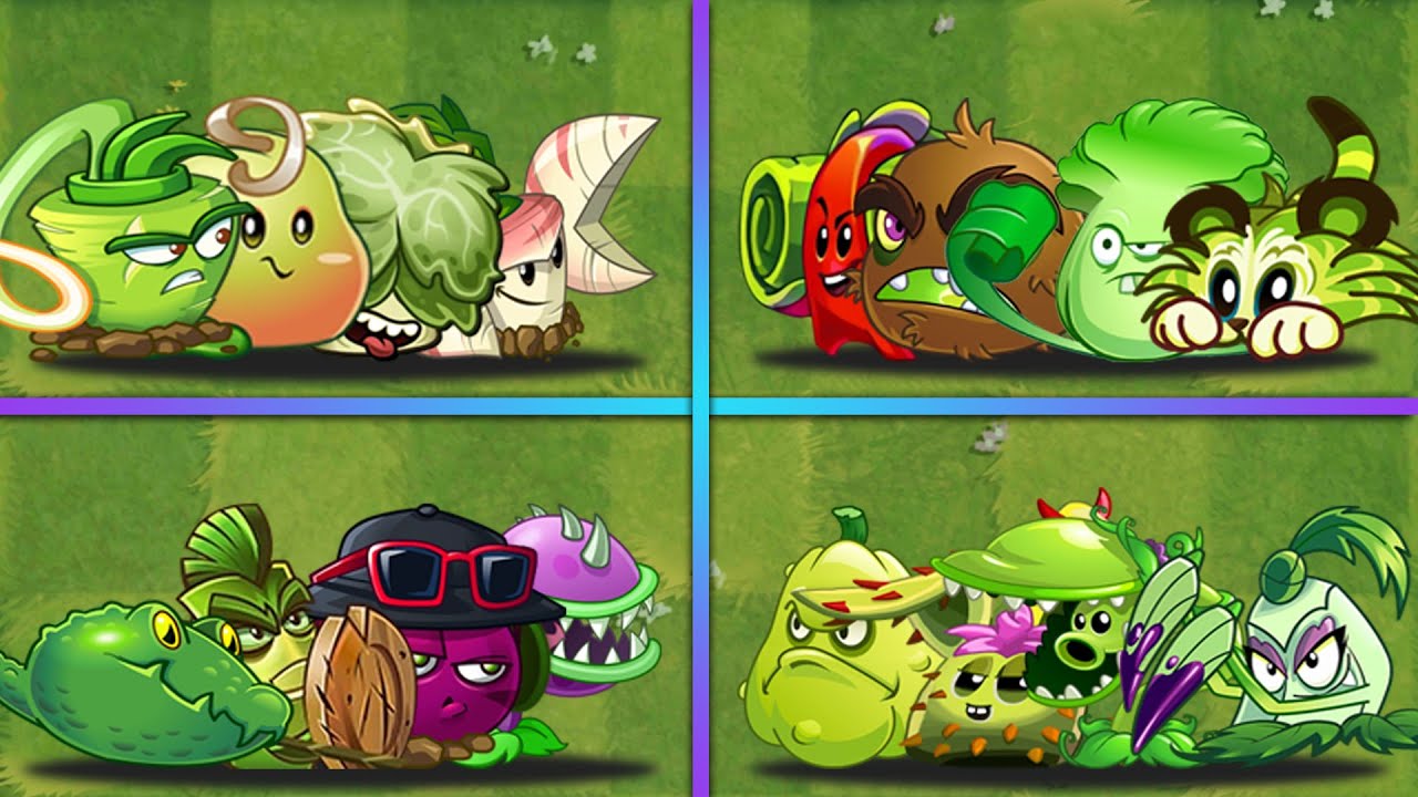 PvZ 2 Battlez 4 Team MELEE Plants - Who Will Win? - Team Plants vs Team ...