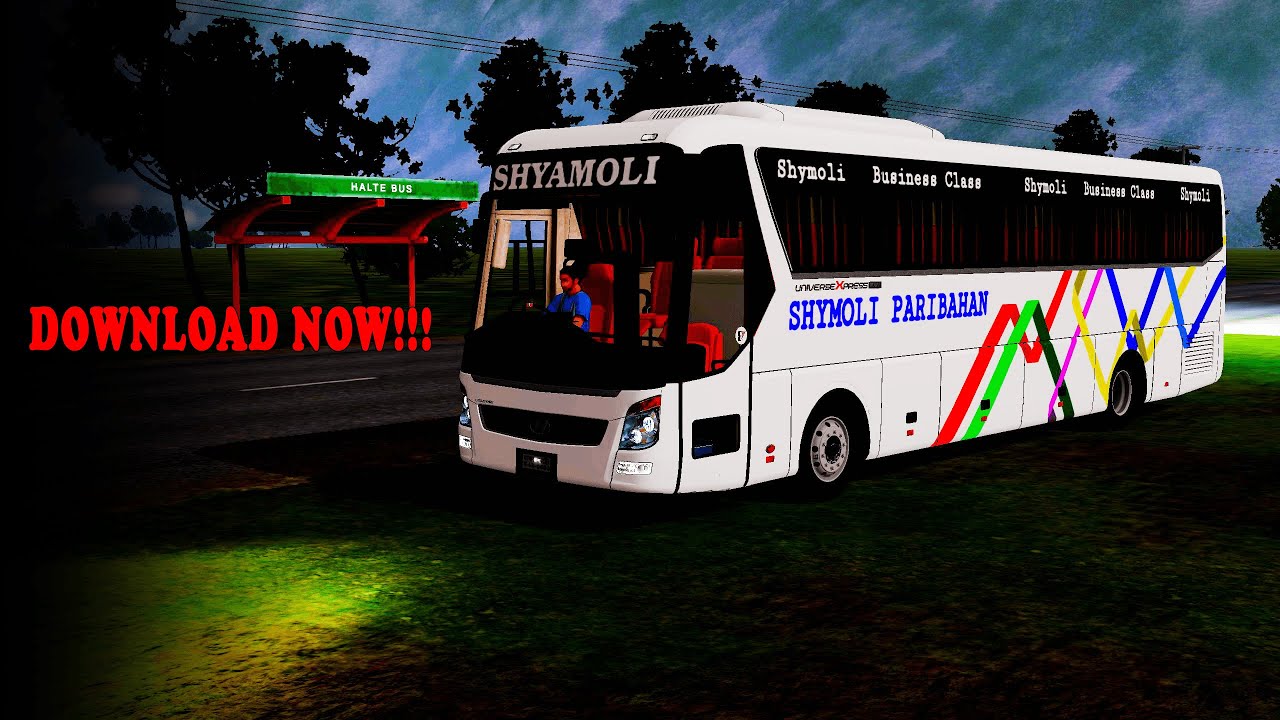 NEW SHYAMOLI NON SPOILER HYUNDAI BUS SKIN FOR FREE - YouTube