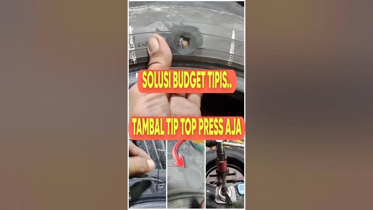 SOLUSI BUDGET TIPIS, ban tubeless, tambal hot press, tambal tip top @shorts - YouTube