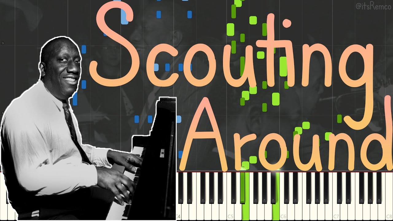 James P. Johnson - Scouting Around 1923 (Harlem Stride Piano Synthesia ...