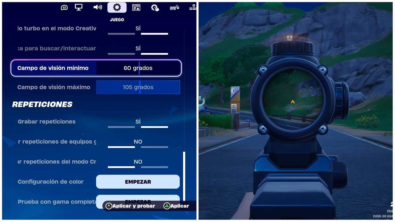¡NUEVO! Como ACTIVAR/CAMBIAR el *CAMPO DE VISIÓN* en FORTNITE ...