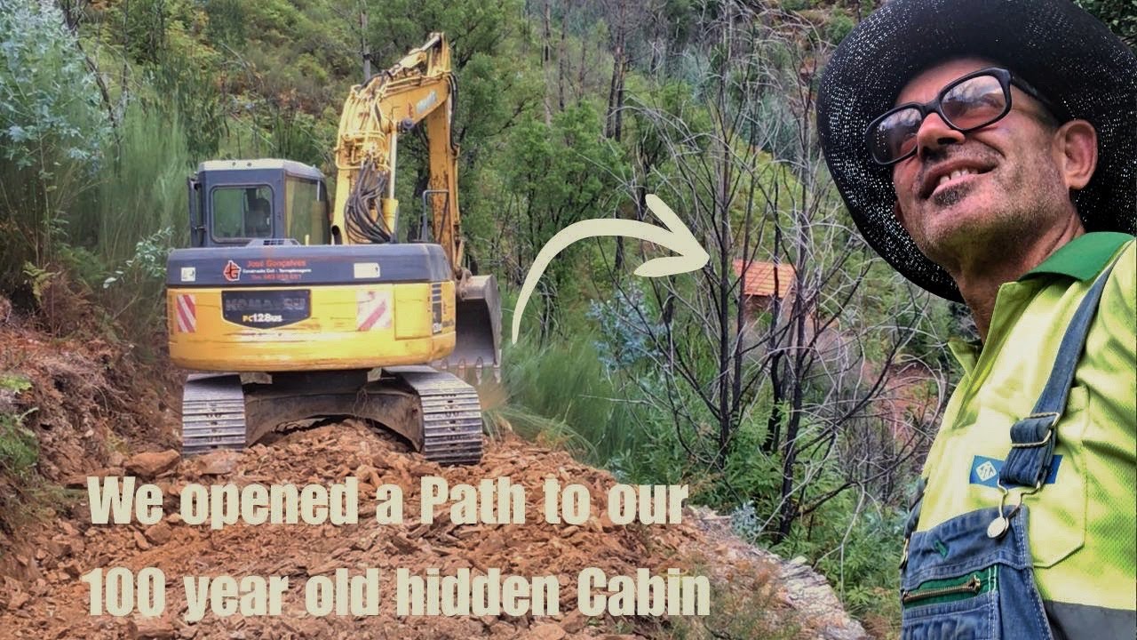 We opened a Path to our 100 year Old Hidden Cabin, Restoring land ...