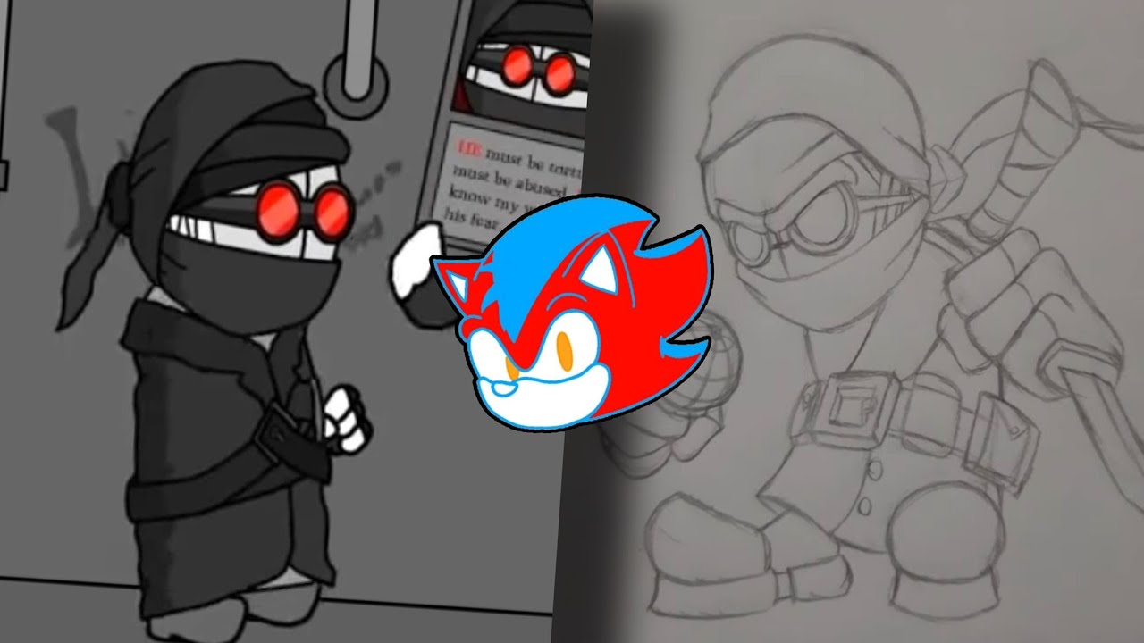 RedDraw 5: draw Hank from Madness Combat [FNF] - YouTube