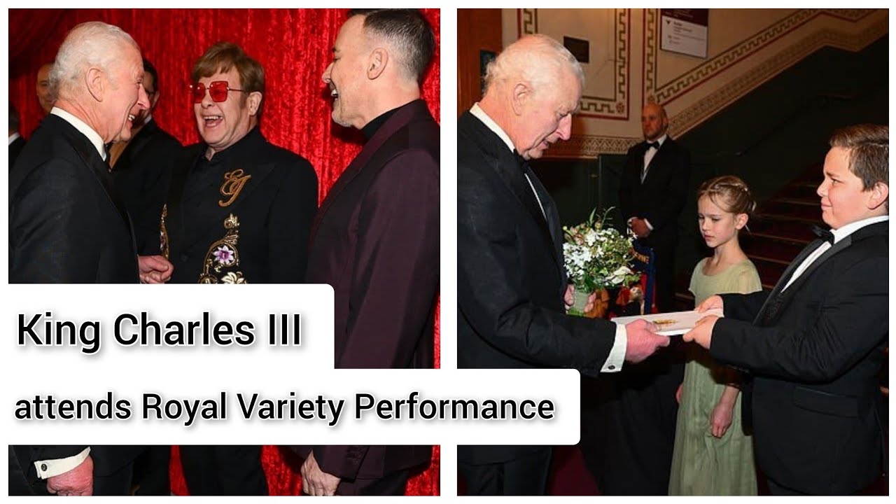 Dapper King Charles' attends GLITZY Royal Variety Performance in London ...