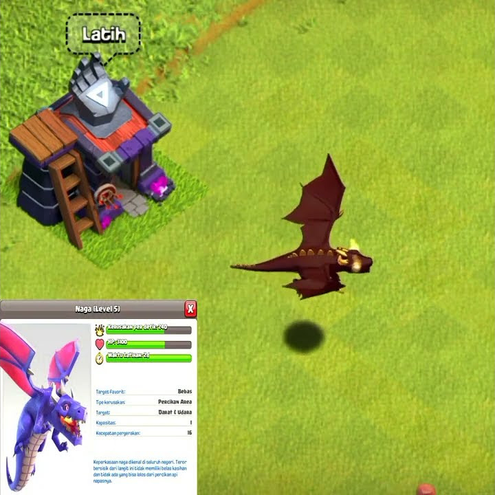 Clash Of Clans: Perubahan Naga dari Lv1 sampai Lv9 - YouTube