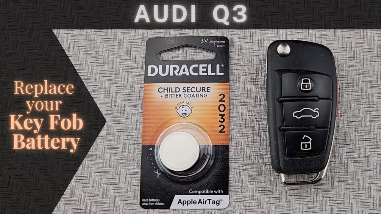 Replace an Audi Q3 2015-2018 Key Fob Battery - YouTube
