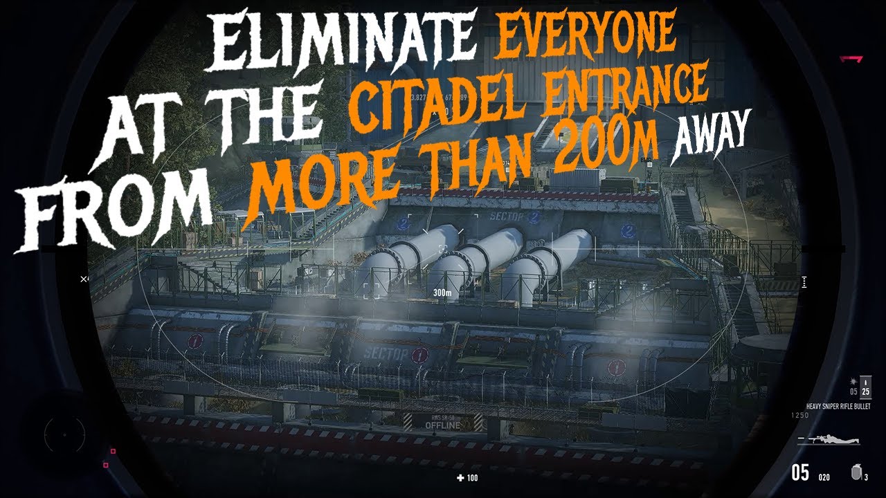 SGWC2 eliminate everyone at the citadel entrance from more than 200m ...