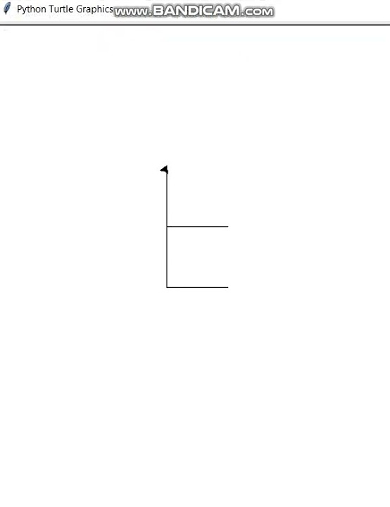 Python Turtle - Draw letter E - YouTube