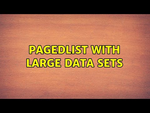 PagedList with large data sets (2 Solutions!!) - YouTube