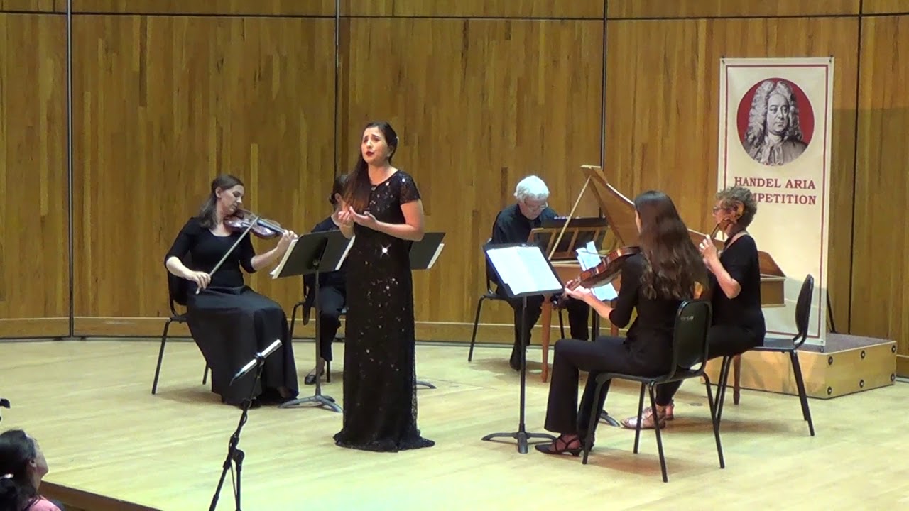 Sarah Hayashi, soprano, singing from Theodora in the 2018 Handel Aria ...