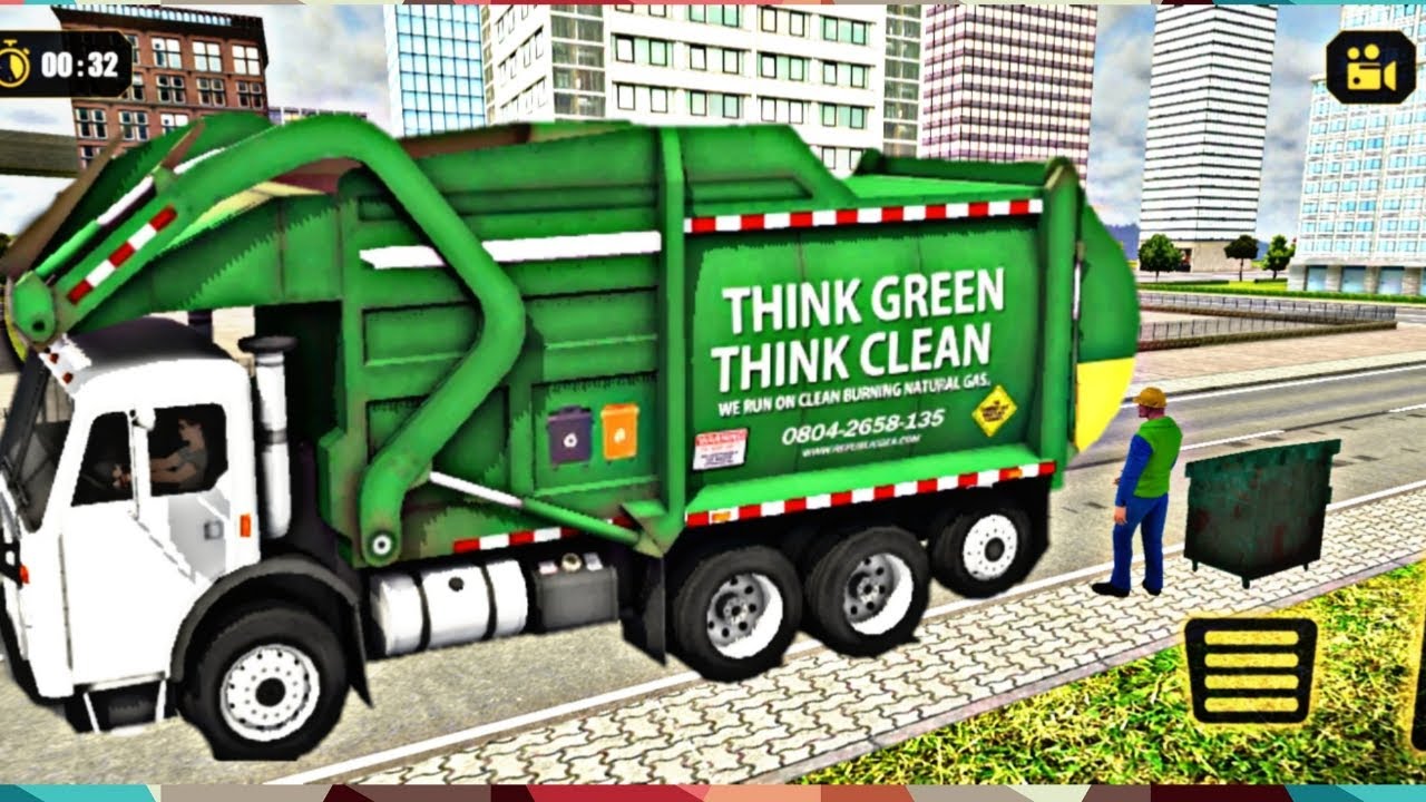 City cleaner garbag cleaner truck #car#truck#game#drive#carsimulator ...