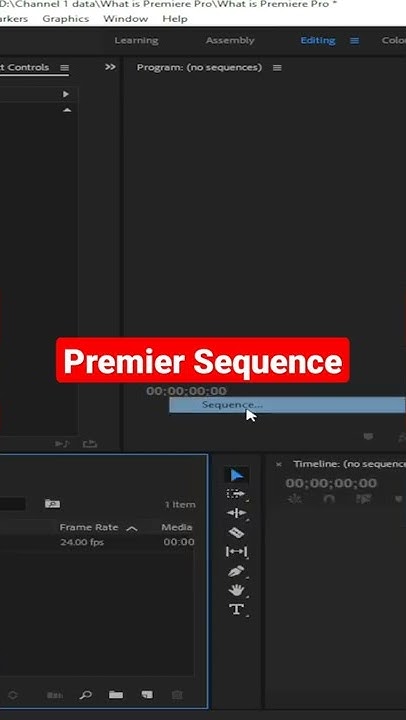 How to create Sequence in Adobe premiere pro|Adobe Premiere pro Tutorial for biginners - YouTube